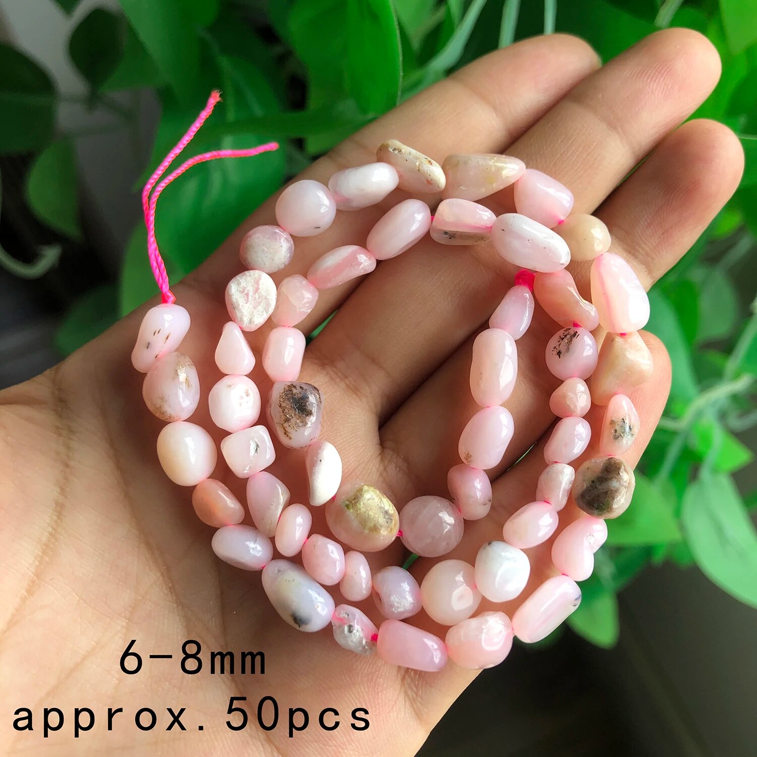 Бусины из розового опала NPCXSZ 6-12 мм Розовый, Style-12