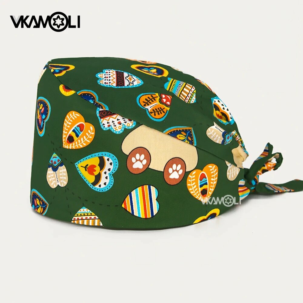 Шапки vkamoli из хлопка для медицинских работников hat