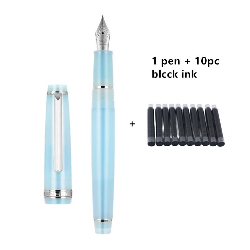 Перьевая ручка JinHao 82, Голубая, Перо F