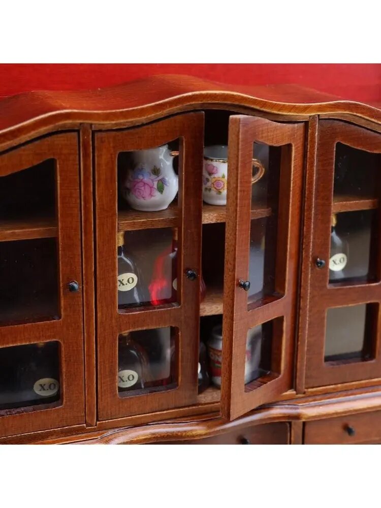 1:12 Кукольный домик миниатюрная мебель украшения из березовой фанеры 15*4*17.1 см