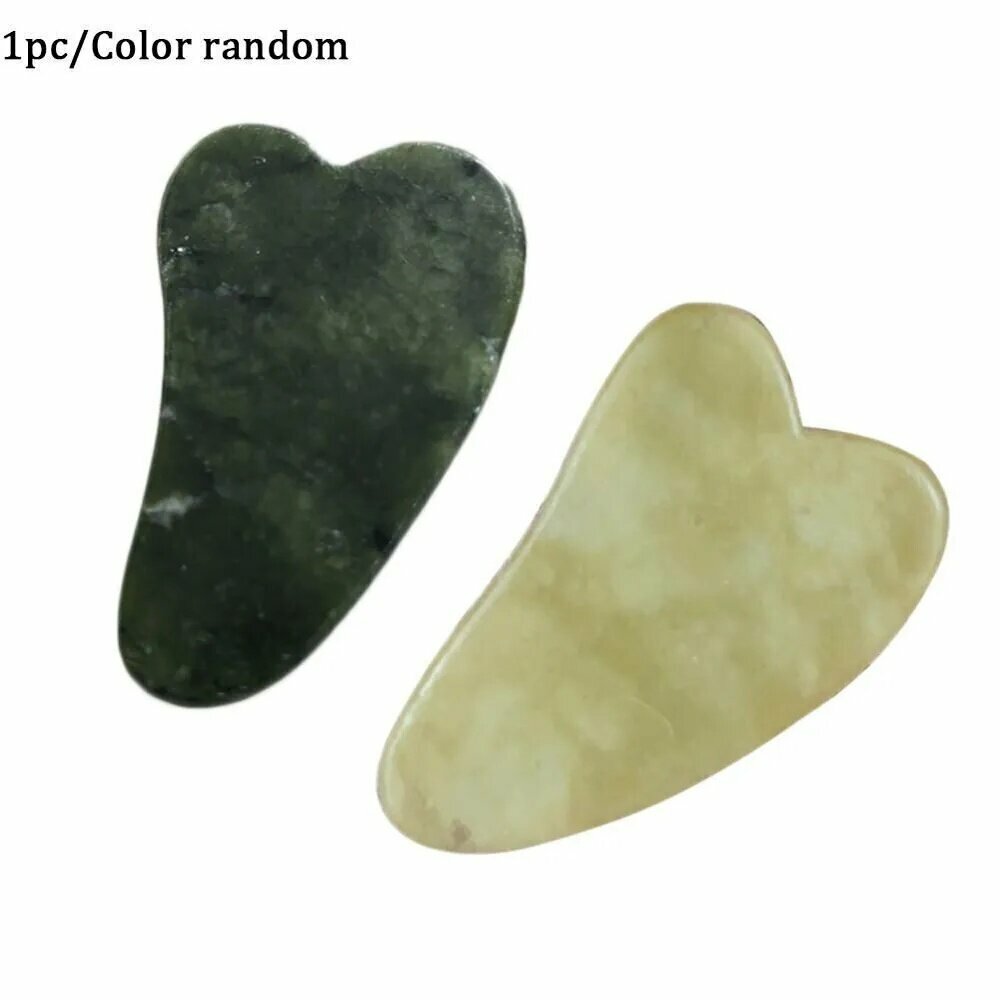 100% натуральный нефритовый камень Гуаша для массажа кожи лица