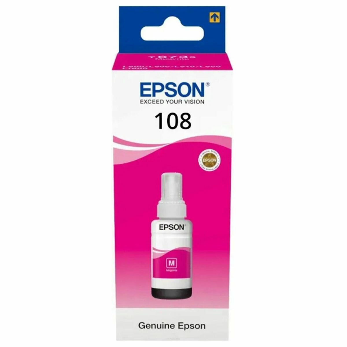 Чернила Epson 108 C13T09C34A для СНПЧ Epson L8050, L8100, L18050, пурпурные