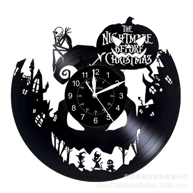 Настенные часы из винила с индивидуальной гравировкой, винтажные декоративные часы, настенные часы для гостиной, домашние часы в стиле середины прошлого века.