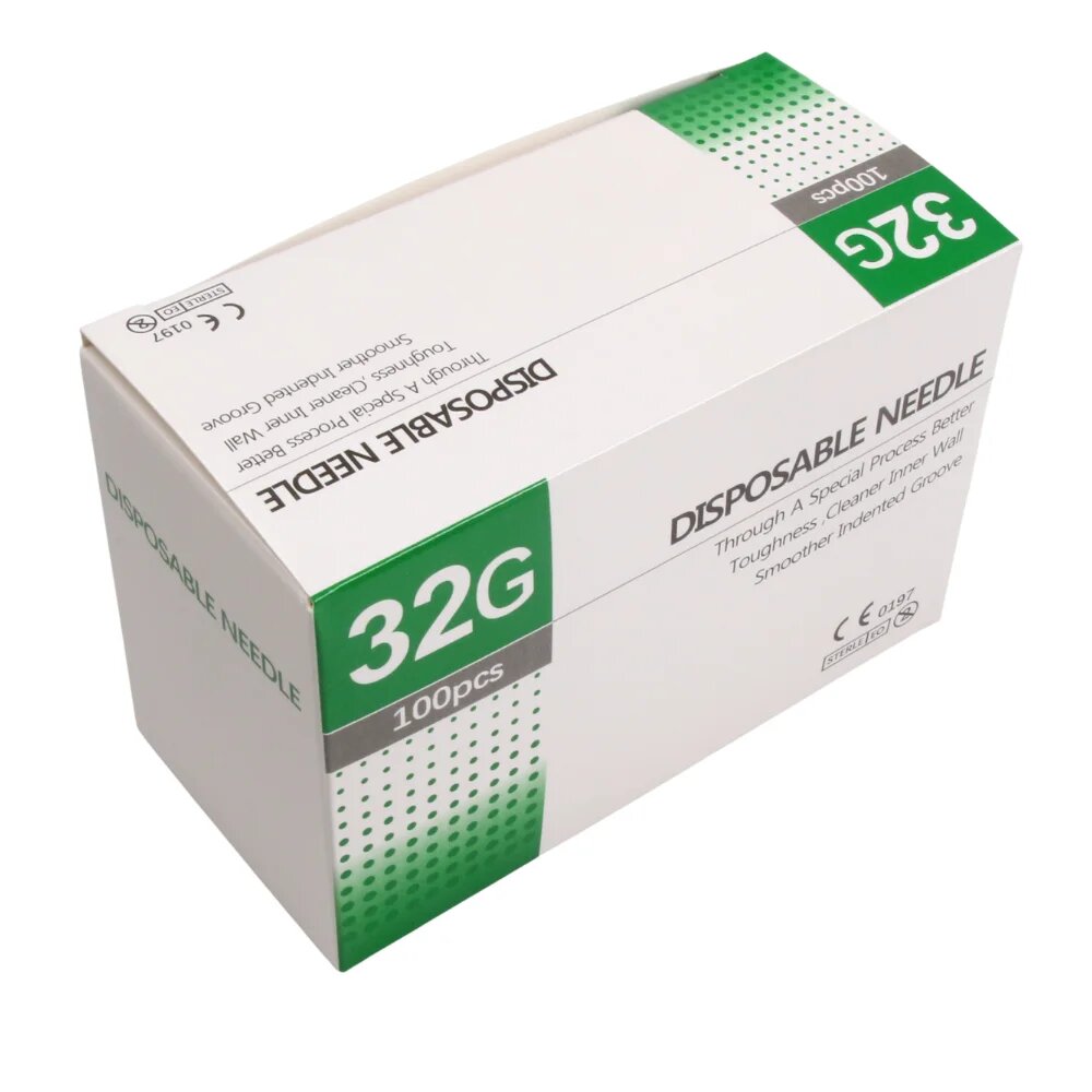 Иглы для мезотерапии 32G, 4/6/13 мм 100pcs 32G 4MM