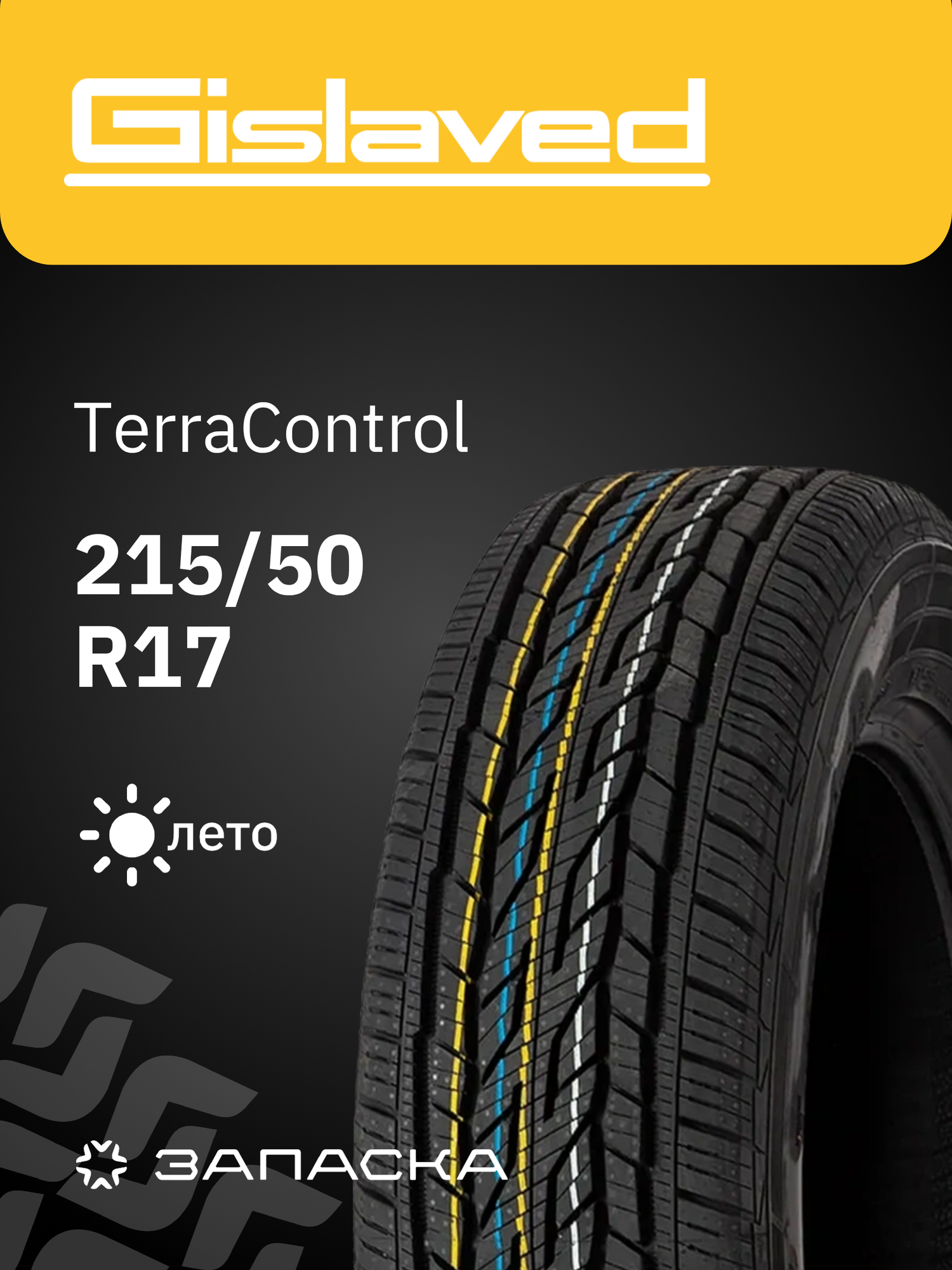 Шины летние 215/50R17 Gislaved TerraControl 91H для легкового транспорта
