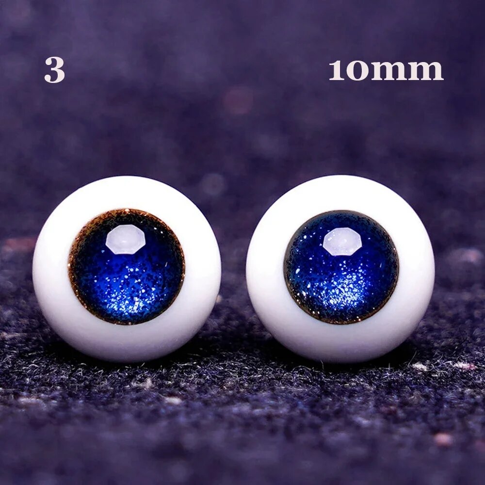 Глаза для кукол 10mm-03, синие, 1 пара