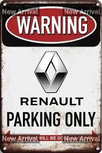 Ретро - металлические декоративные знаки, только для парковки RENAULT
