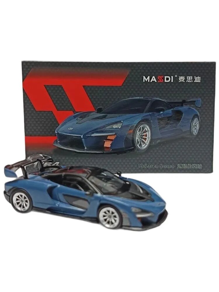 Masdi McLaren Senna Series Машинка металлическая модель 1:64 Лазурный