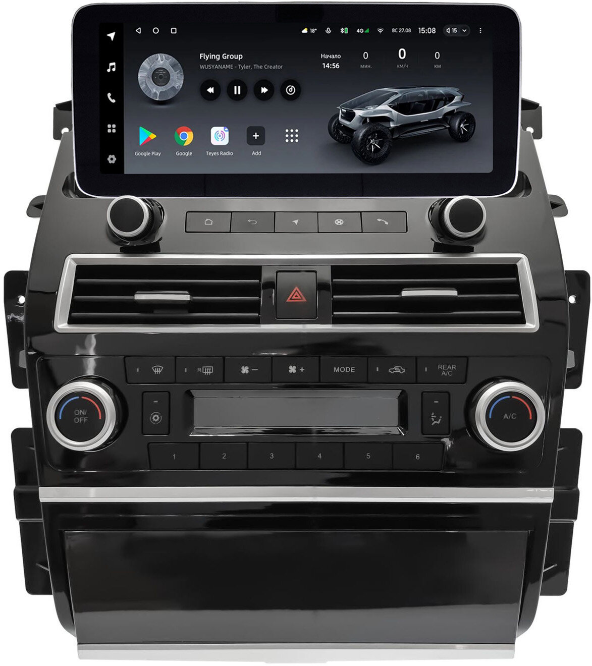 Штатная магнитола Infiniti QX56 2010-2013, QX80 2013-2020 (любой комплектации) 12.3 дюйма Teyes LUX ONE (Round Corner) 4/32 RM-2302 Android 10 (4G-SIM