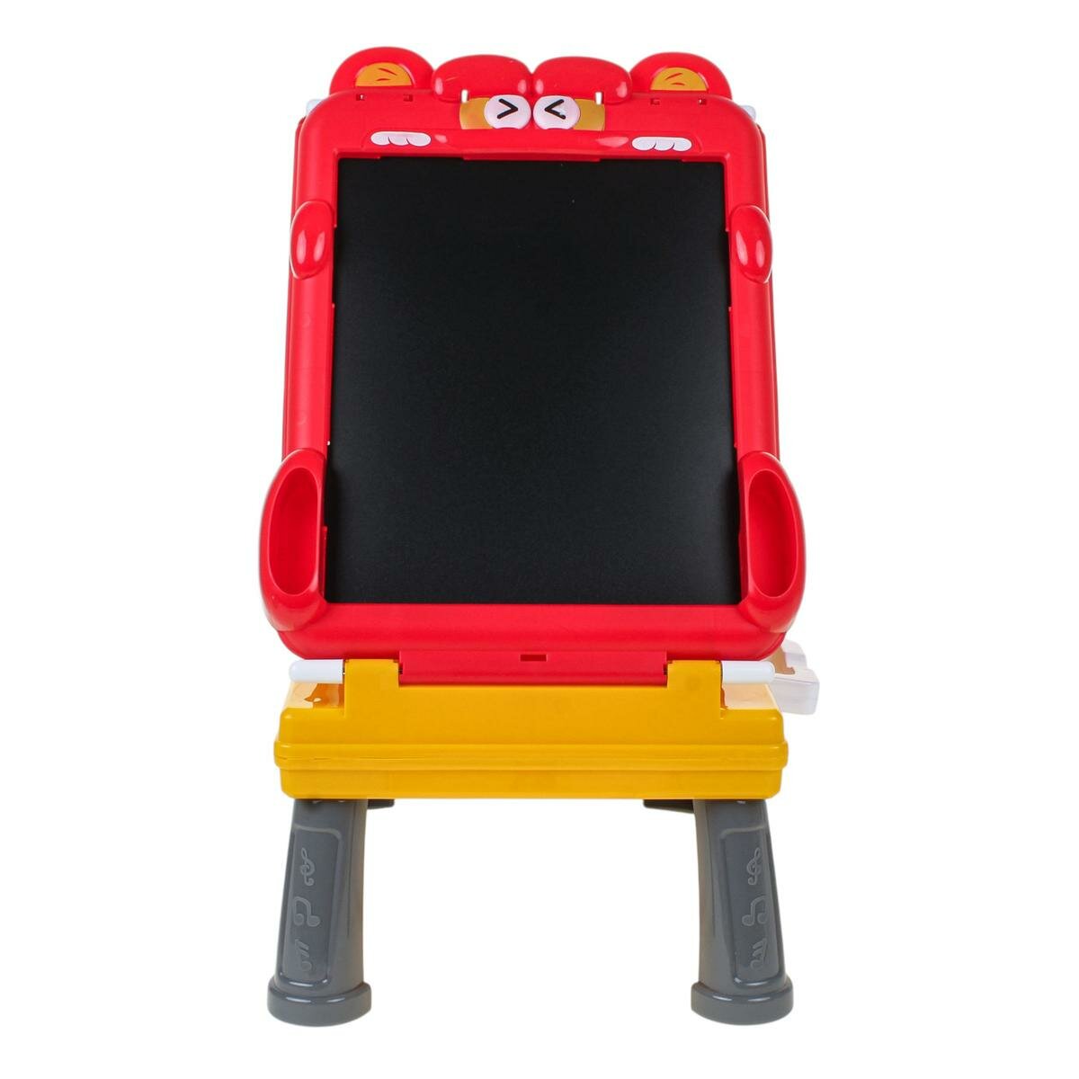 Мольберт детский 3в1, 2 стороны/магнит+мел+маркер, 28,5см, складной, пенал