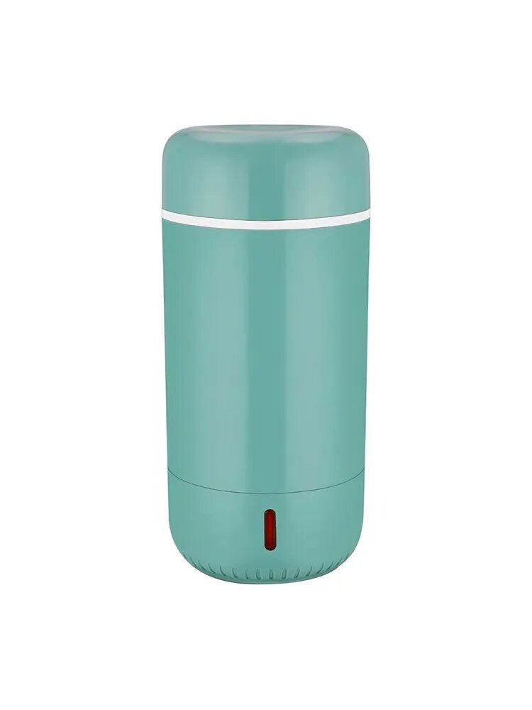 HIBIBUD Мини-йогуртница 280 мл, автоматическая машина для домашнего йогурта с стеклянной емкостью, портативная для кухни и путешествий, с добавлением фруктов, легкая в очистке (Зеленый).