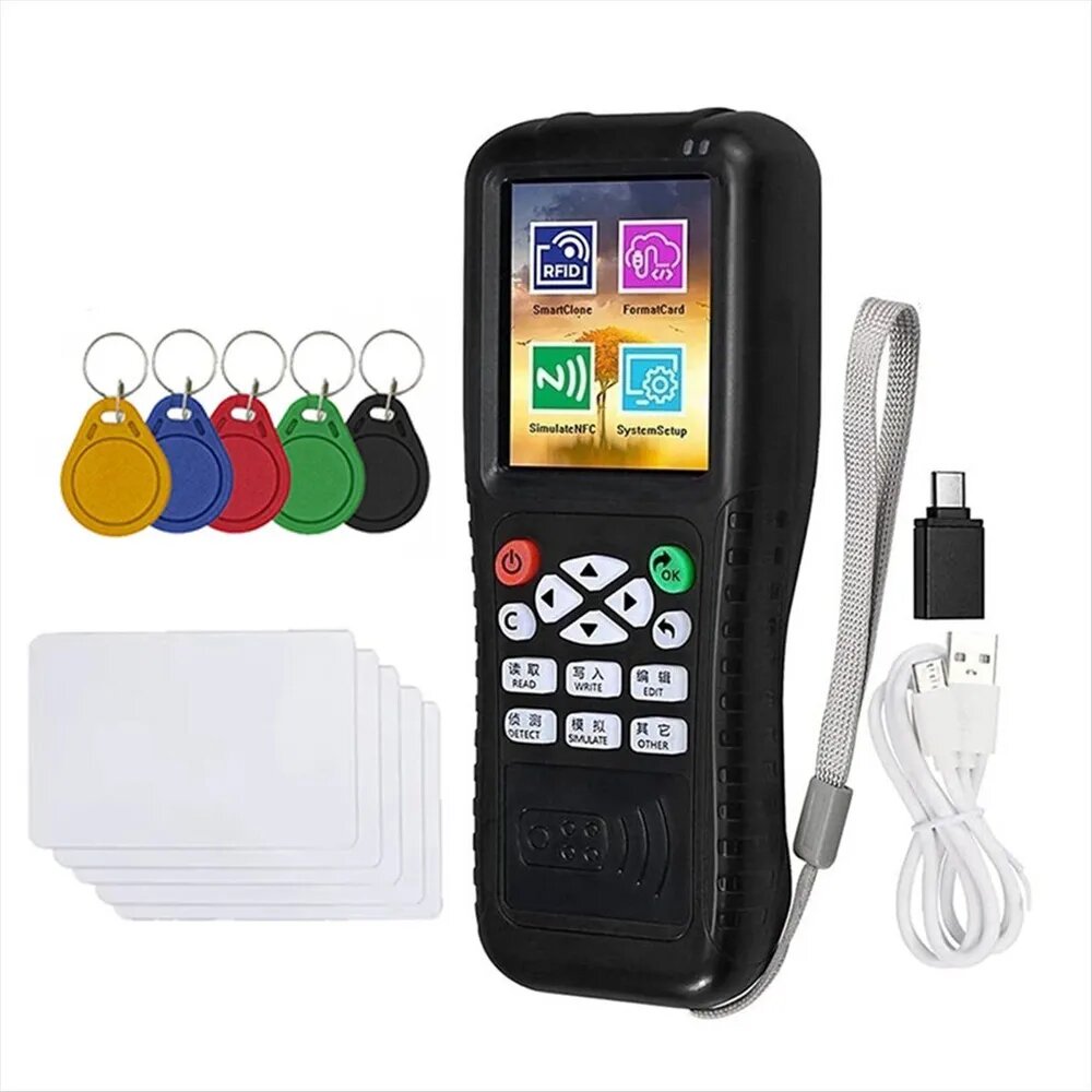 X100 RFID NFC Считыватель И Записыватель Смарт-Карт + 5 X UID Карт/Брелок