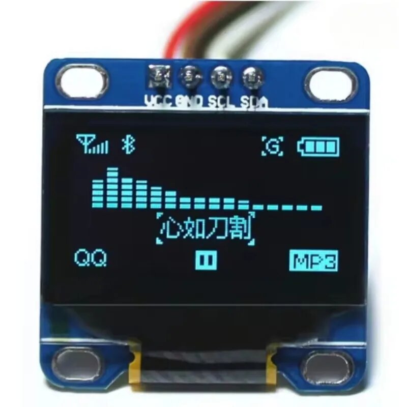 OLED-дисплей 128x64 синий для Arduino ESP32