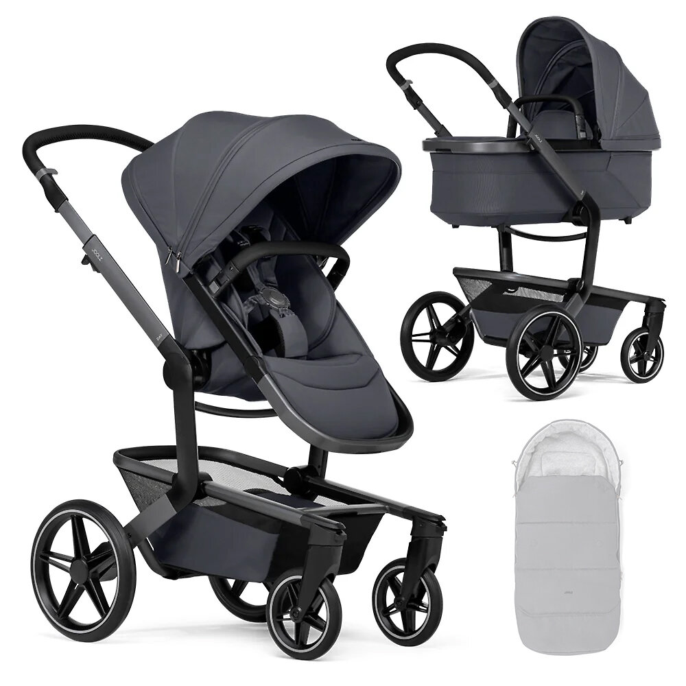 Детская коляска 2в1 Joolz Day 5, цвет Stone Grey с конвертом (Графитовый), артикул производителя 560314