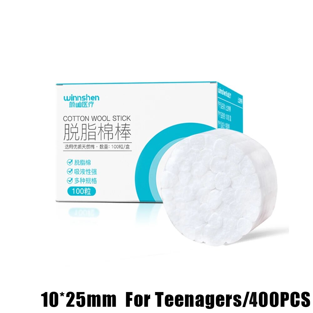 Ватные тампоны для остановки кровотечения из носа HDRSMTMED 400Pcs 10x25mm