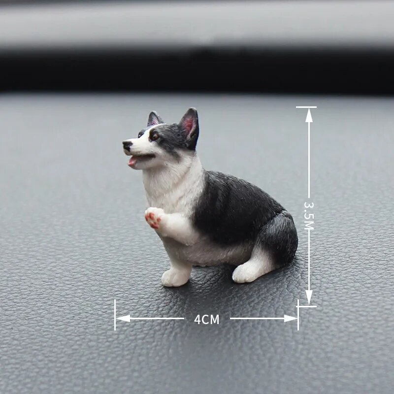 Мини-фигурка корги из смолы, Цвет: Corgi-32