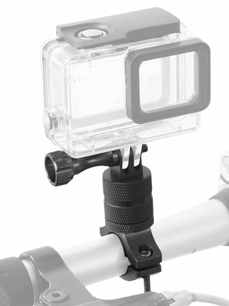 Крепление на руль для экшн-камеры, черное матовое, 50x50x50 мм