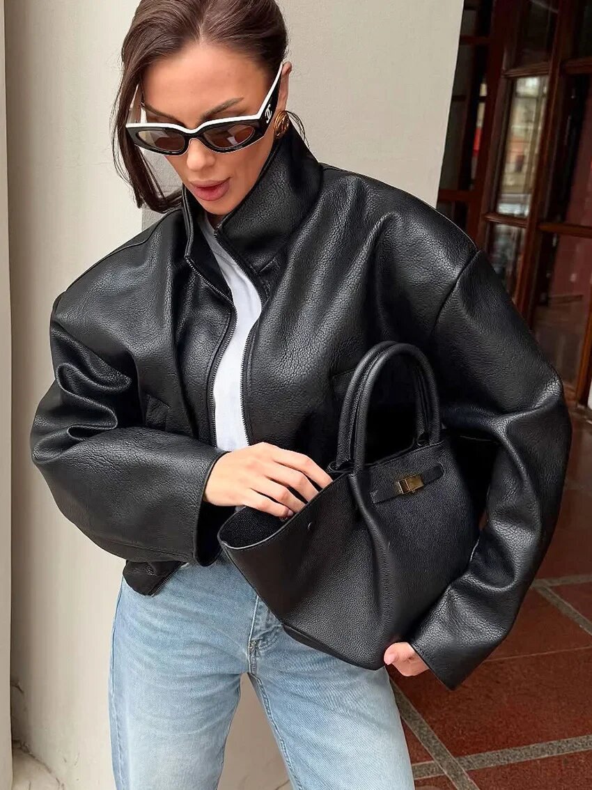 Куртка кожаная