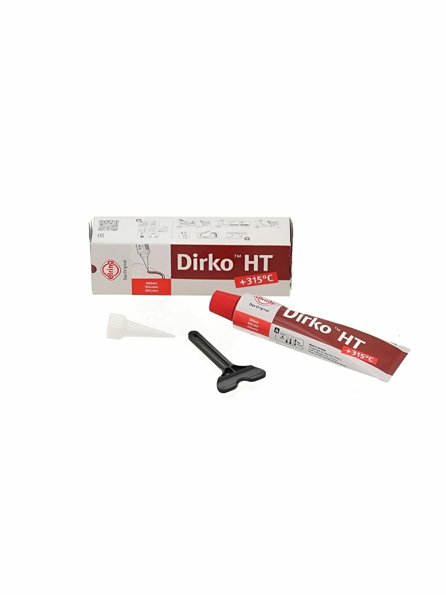 Герметик автомобильный красный Elring 705.708 (-60/+315) тюбик 70 мл. Dirko HT