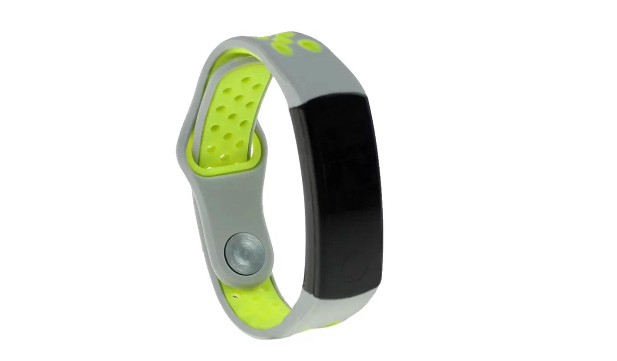 Силиконовый сменный ремешок MyPads для фитнес-браслета Huawei Honor Band 3 со спортивным дизайном (Зелено-серый)