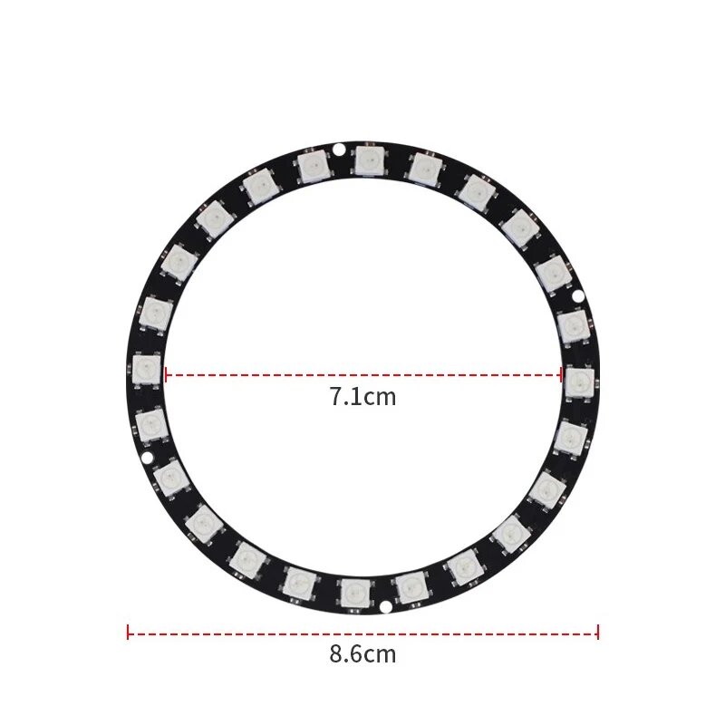 RGB светодиодная кольцевая лампа WS2812 24bit
