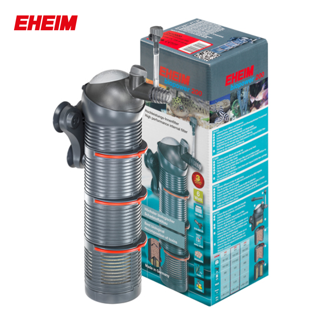 Фильтр Eheim Biopower, для аквариумов от 100 до 200 литров, многоступенчатая фильтрация