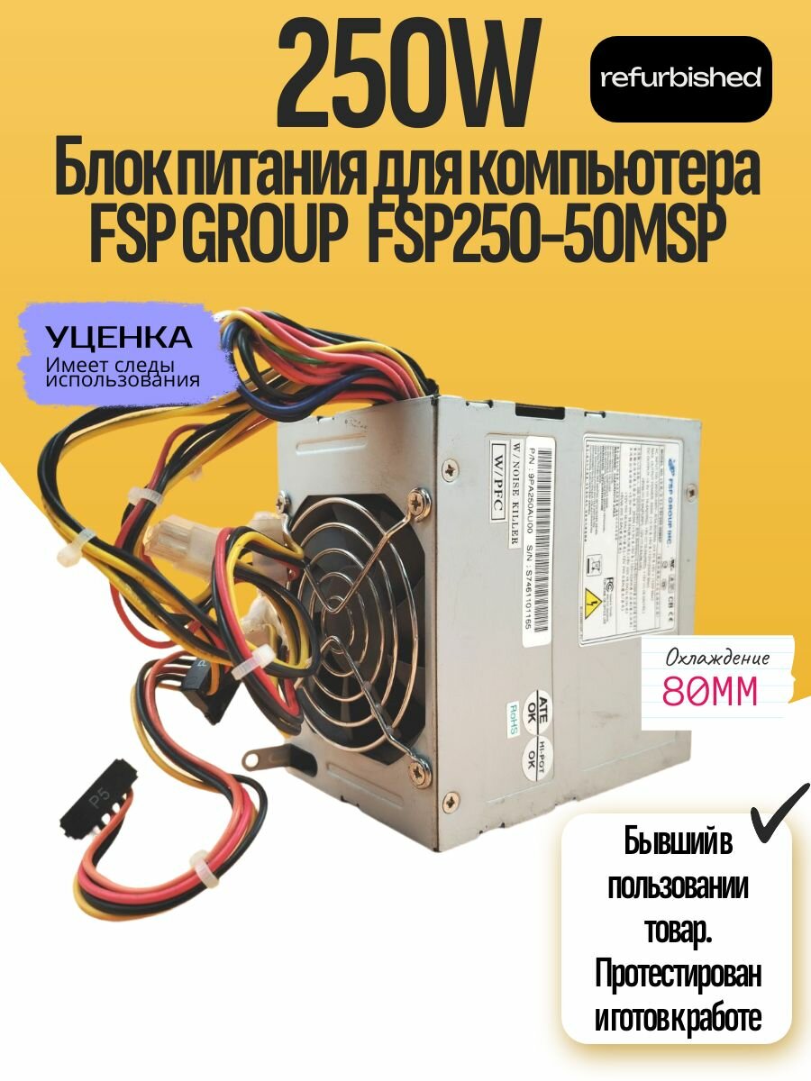 Блок питания для компьютера FSP GROUP FSP250-50MSP 250W