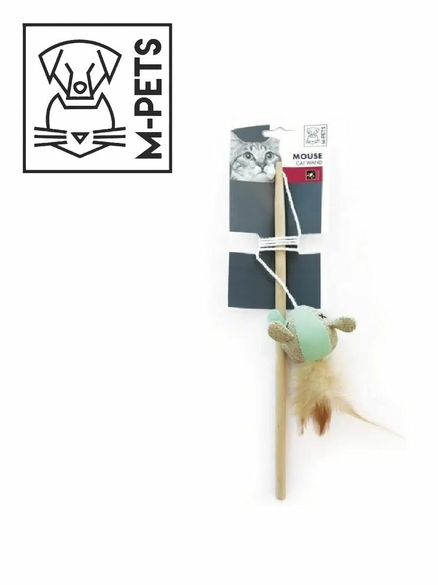 M-PETS Игрушка-дразнилка для кошек мышь 35см