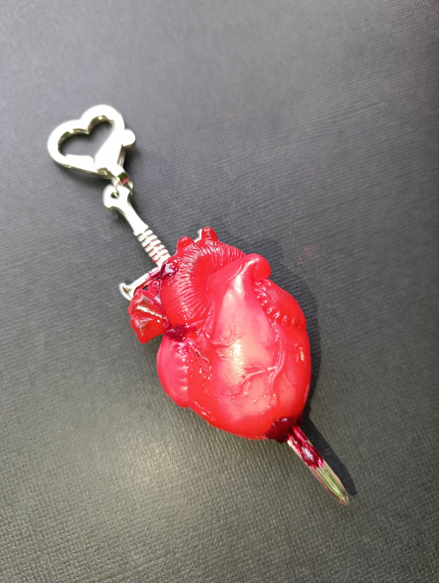 Подвеска на сумку "Тысяча осколков" ручной работы из полимерной глины