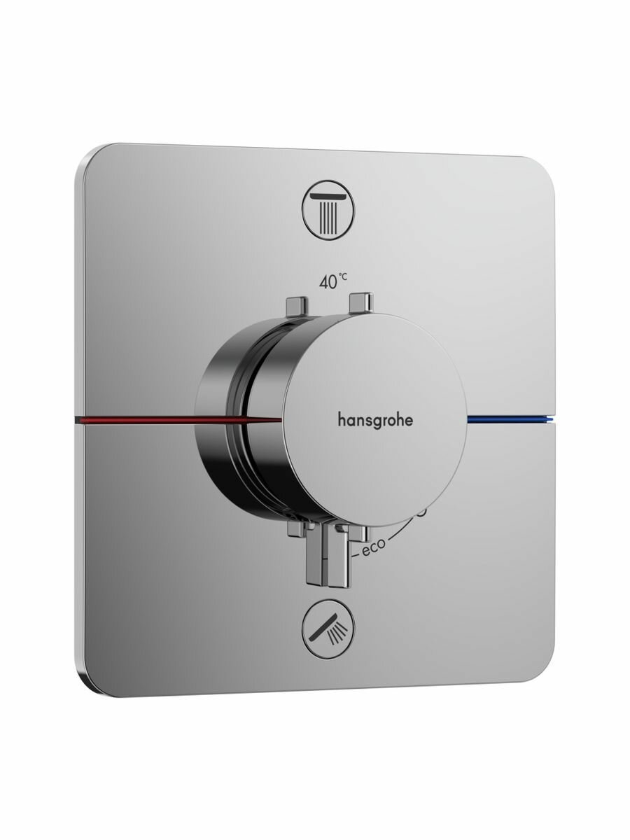 Термостат Hansgrohe ShowerSelect Comfort Q для 2 потребителей, скрытый монтаж, хром 15583000