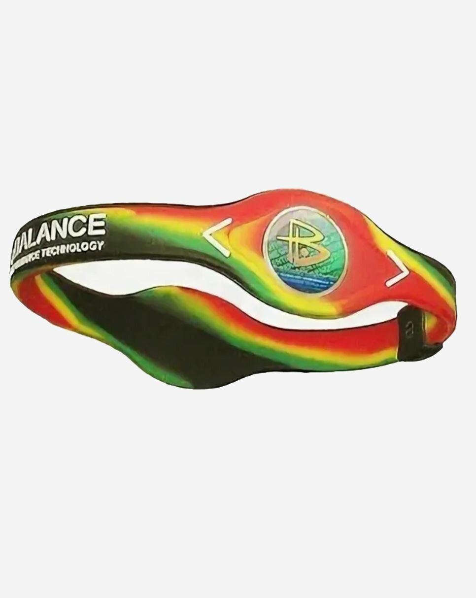 Энергетический браслет Power Balance с турмалином, цвет Радужный с белой надписью, размер S (длина) 17,5 см.