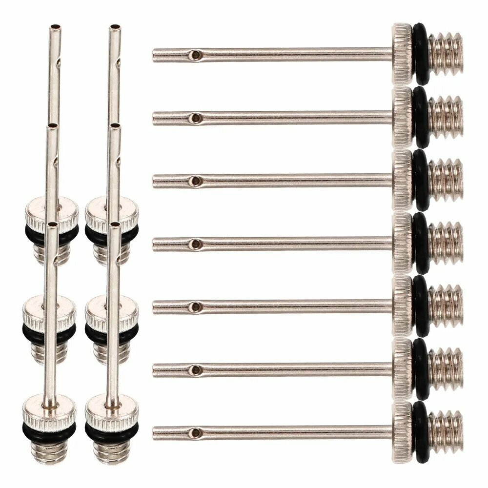 Набор металлических игл для накачки мячей из меди, серебристые, для домашнего использования, 20 шт