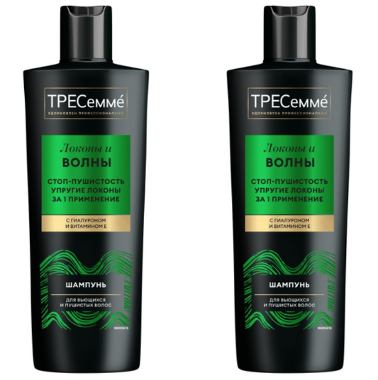 Тресемме Шампунь для волос Curls and Waves, 360 мл, 2 шт