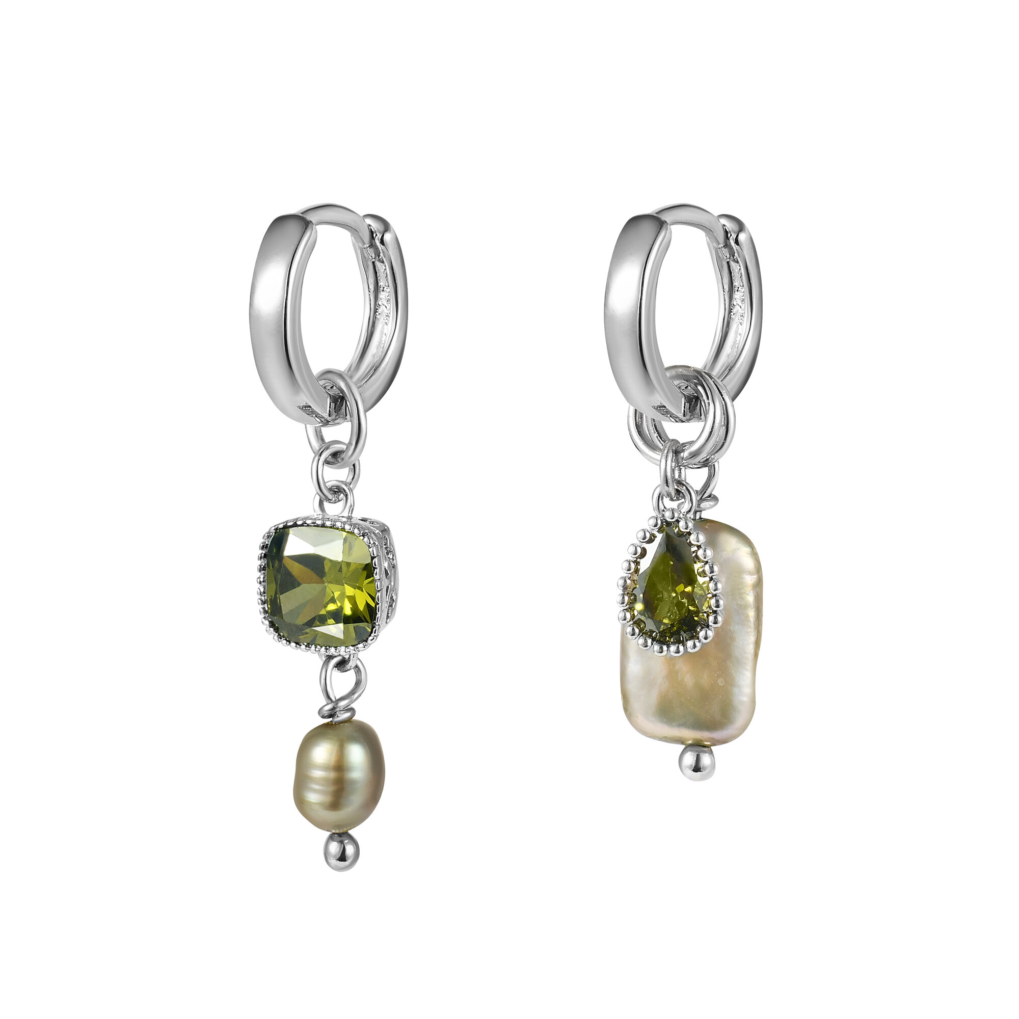 Серьги с подвесками GINA DREAMS, жемчуг культивированный, циркон