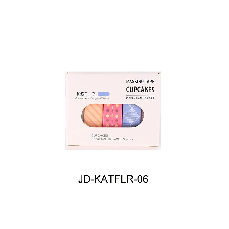 Washi лента JIANWU "Кленовый закат", цвет JD-KATFLR-06