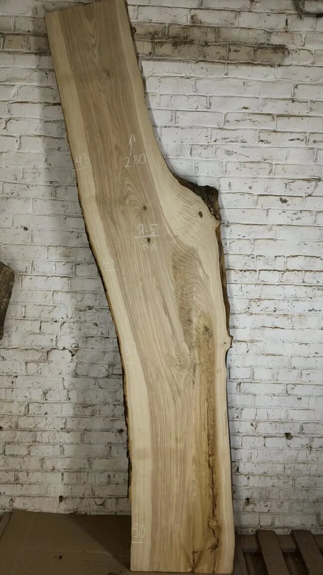 Слэб дерева Ясень Я5, выровнен в плоскости, влажность 10-11%