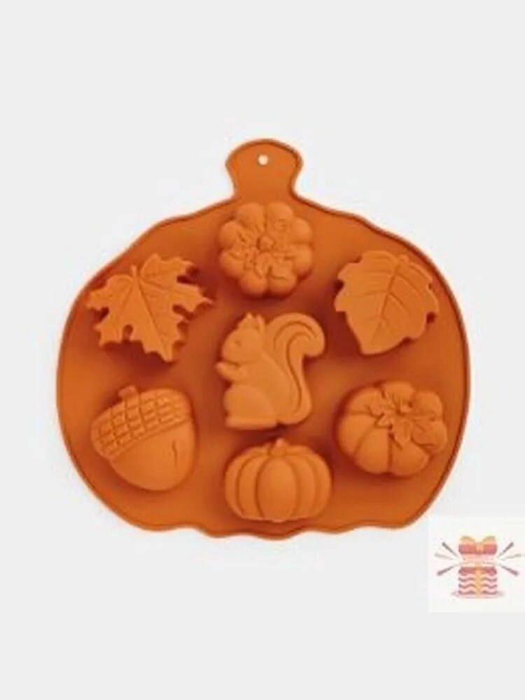 Форма для выпечки, Фигурная, 7 яч, 25 см x 26.6 см, 1 шт