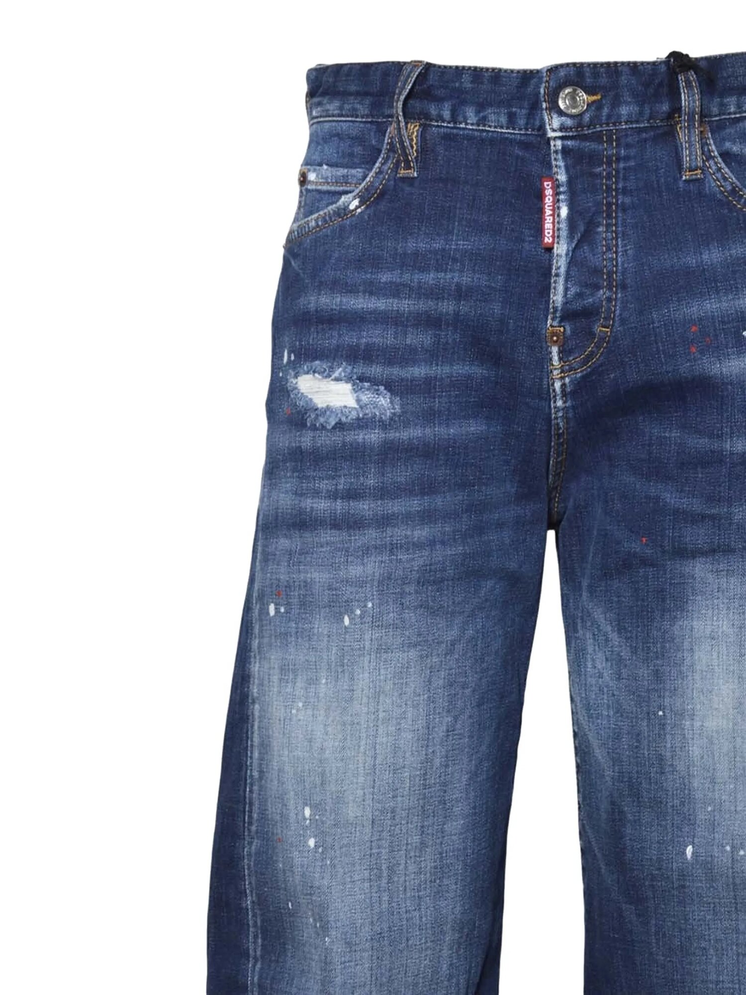 Джинсы DSQUARED2 Distressed jeans, размер 36, синий — фото 1