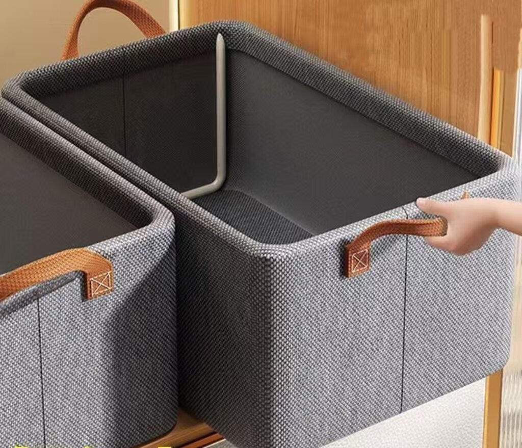 Переносные складные ящики IKEA, каркас из ткани и стали, 50*30*26см