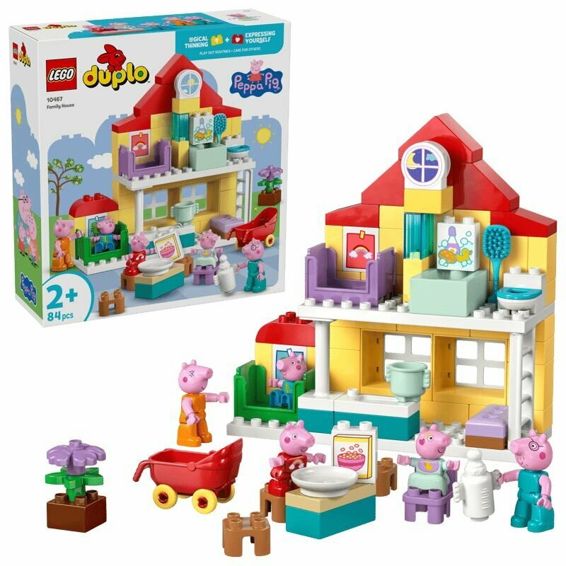 Конструктор LEGO DUPLO - Дом семьи Свинки Пеппы, 84 эл. - Лего дупло 10467