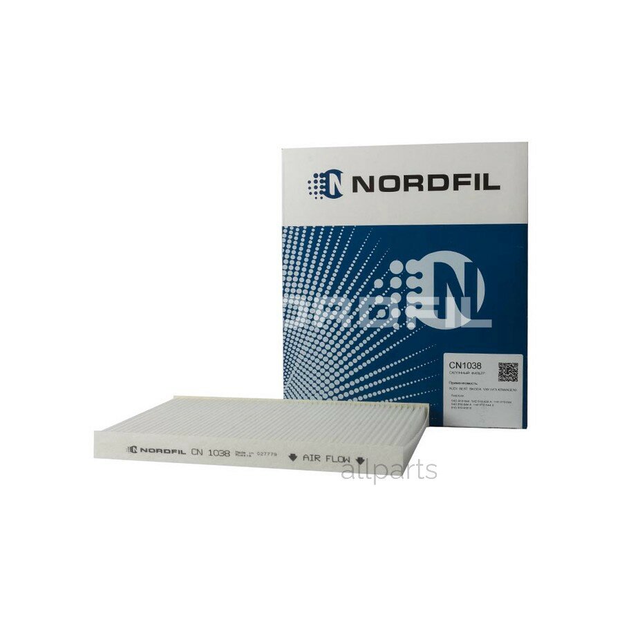 NORDFIL CN1038 Фильтр салона Audi A3 TT Seat Cordoba I II Ibiza II III Leon I Toledo II Skoda Octavia I Su