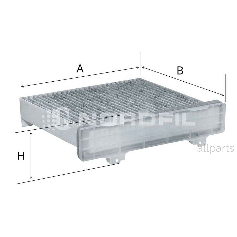 NORDFIL CN1011K Фильтр салона угольный Mitsubishi Pajero II III IV Montero