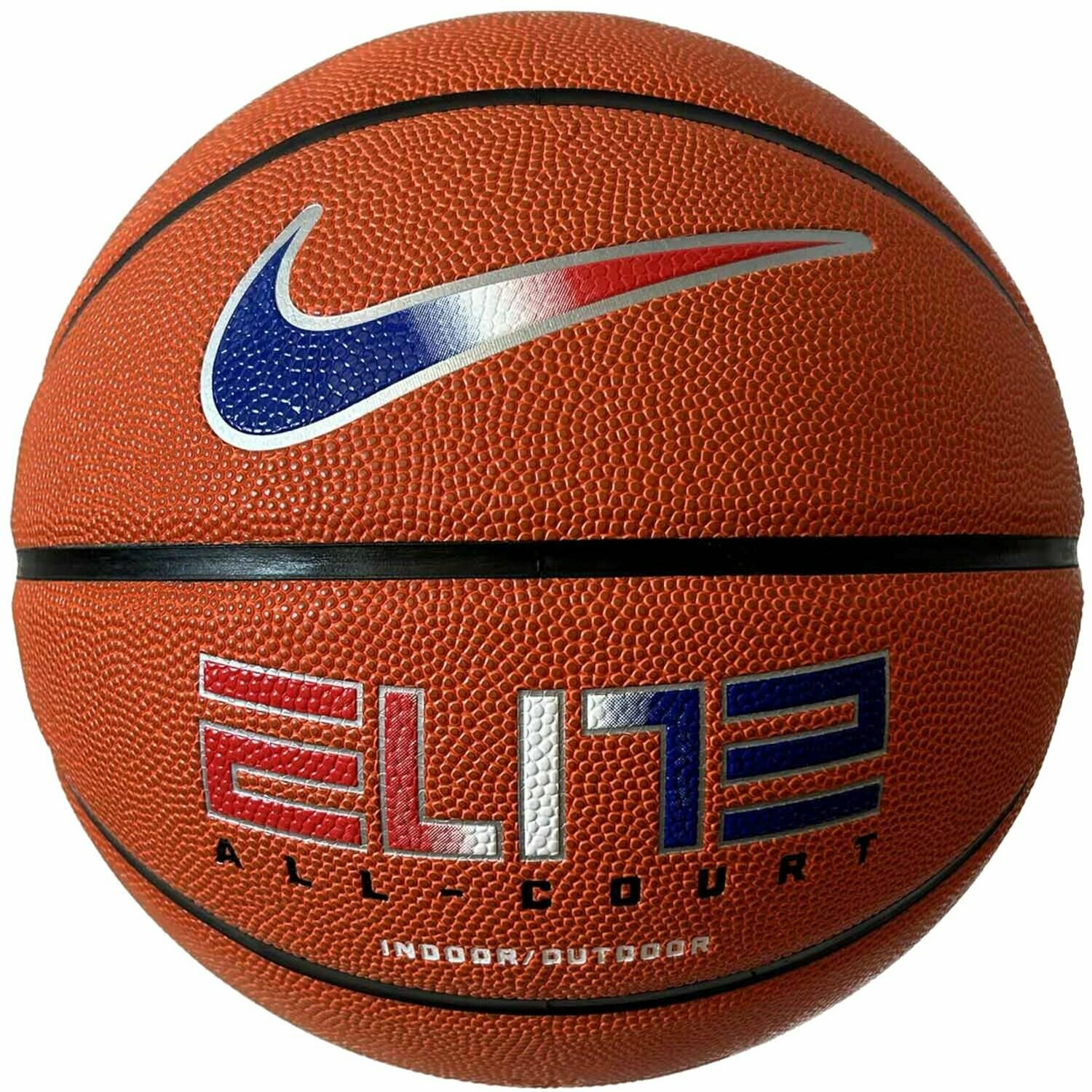 Nike Elite All Court 8P 2.0 сдутый баскетбольный мяч Размер 7, Decathlon, Цвет: Оранжевый, Размер: 7