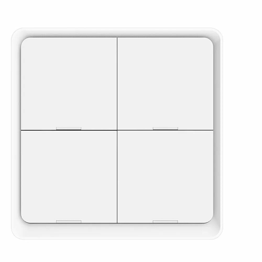4-канальный беспроводной Tuya ZigBee 12-сценный переключатель с кнопкой управления, работающий от батареи, сценарий автоматизации для устройств