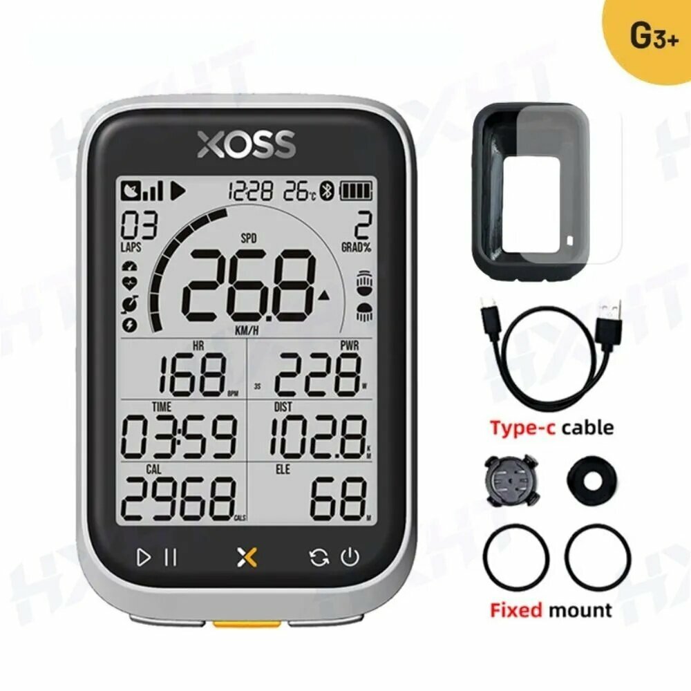 XOSS G3/G3+ GPS Велокомпьютер: G Plus Беспроводной Спидометр Bluetooth Водонепроницаемый Для Шоссейных Велосипедов И MTB