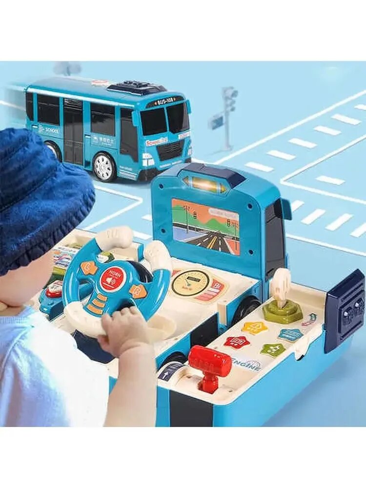 Игровой центр "Музыкальный автобус" для детей, развивающая игрушка