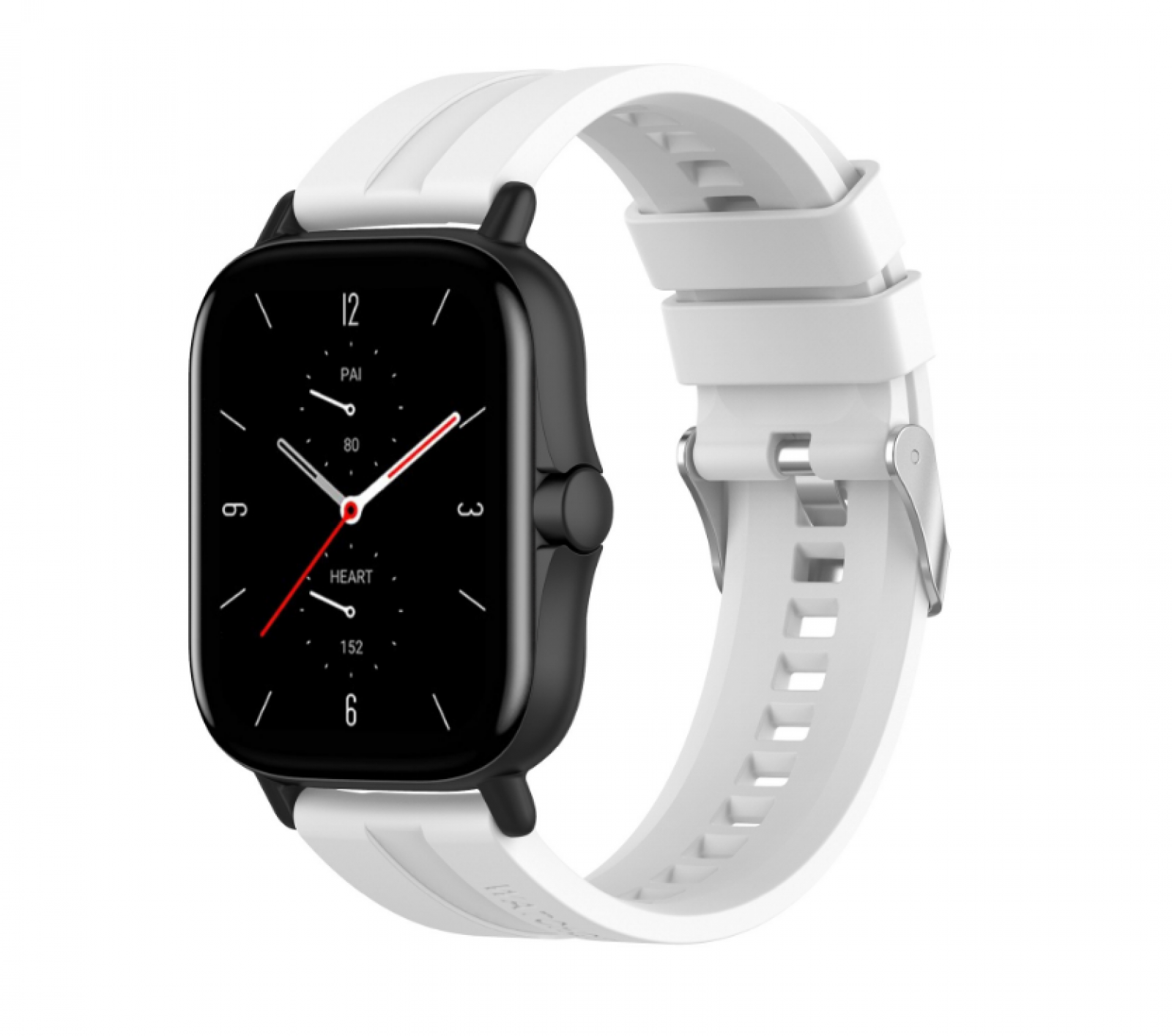 Сменный гипоаллергенный силиконовый ремешок MyPads для Amazfit GTS 2e и GTS 2 mini 20 мм белый