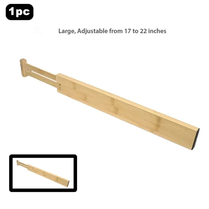 4 шт. бамбуковые перегородки для ящиков для спальни, кухни, регулируемые расширяемые перегородки для ящиков для шкафа, шкафа