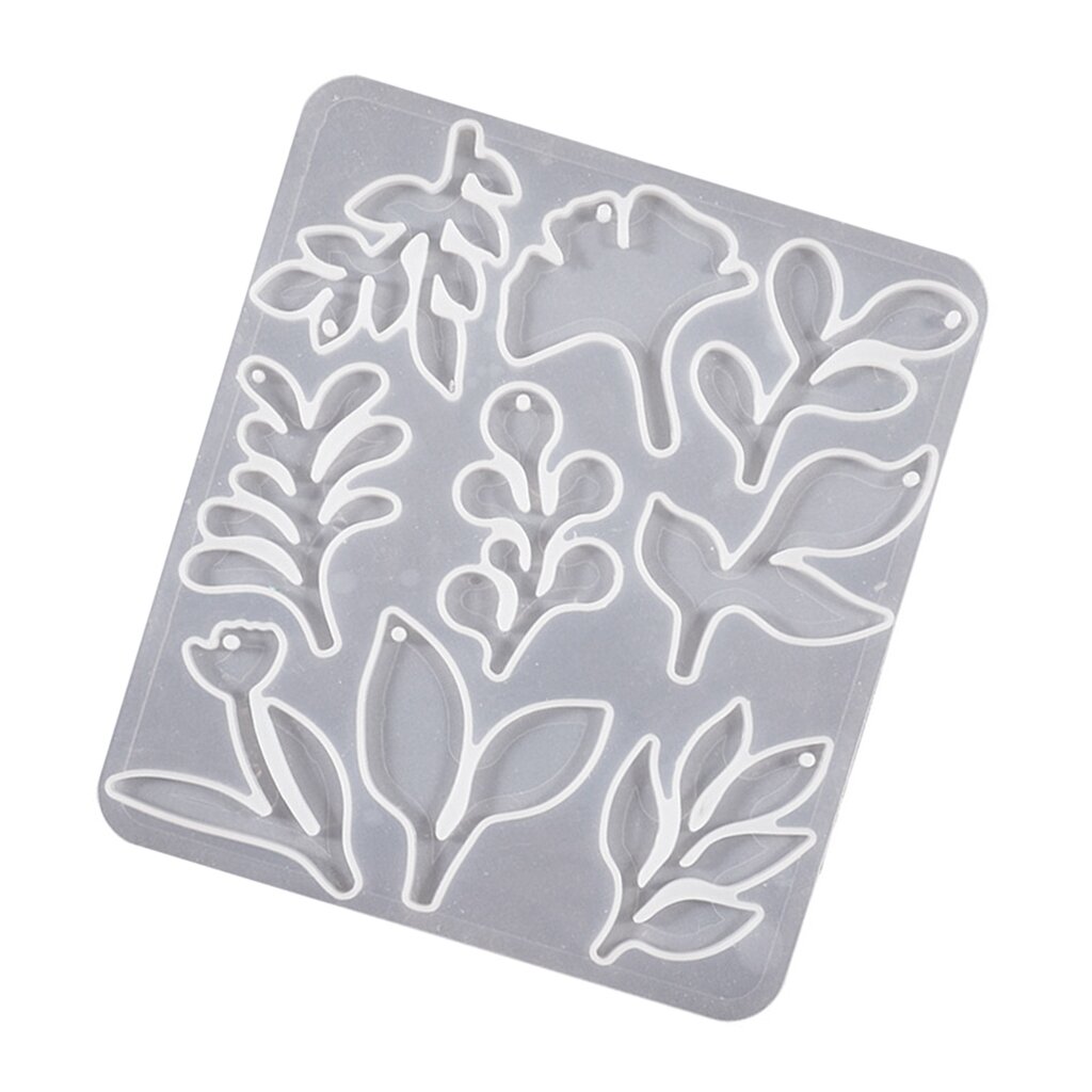 Листья в форме цветов, лепестки роз, украшения, силиконовые формы -стиль 4