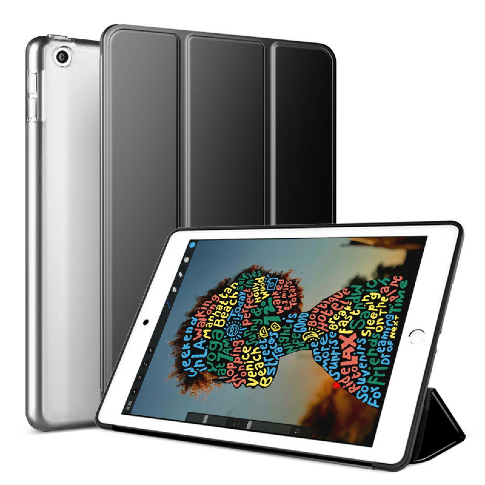 Чехол-обложка MyPads для Apple iPad 9.7 (2017/2018) тонкий умный с функцией автосна